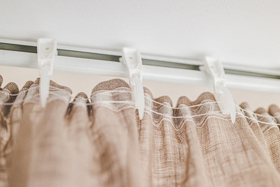 Linen See-Through Day Curtain with Ripple Fold – Old Linen Mill