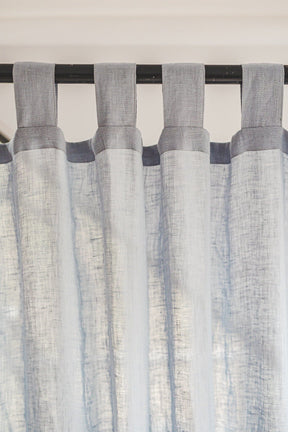 Linen See-Through Day Curtain with Tab Top – Old Linen Mill